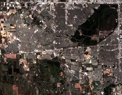 Satellite Image Of Houston, Texas, USA | EOS Gallery