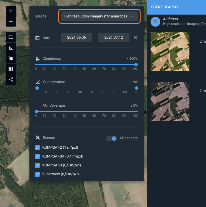 High-Resolution Satellite Imagery Available On LandViewer